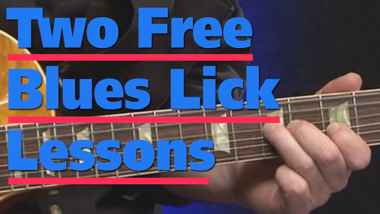 Free Guitar Lessons | Blues Licks For Absolute Beginners Guitar With ...