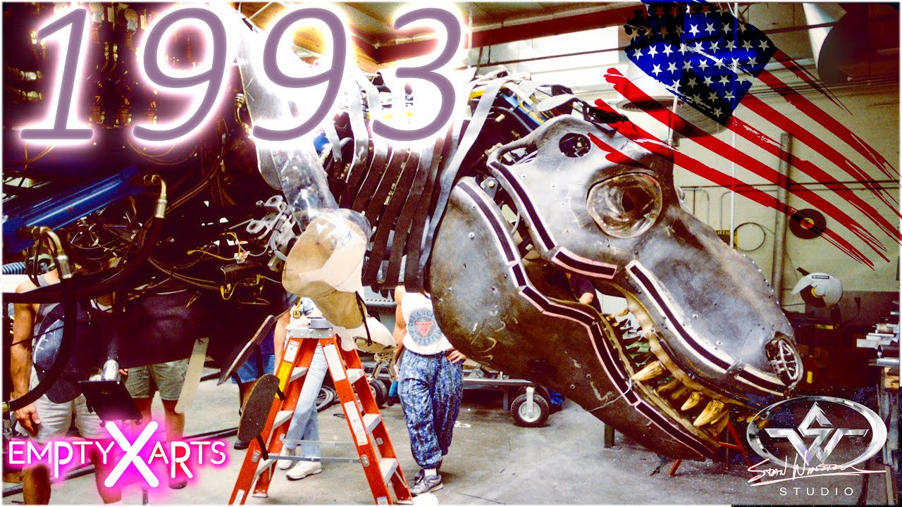 TYRANNOSAURUS REX ANIMATRONICS FOR JURASSIC PARK STAN WINSTON STUDIOS ...