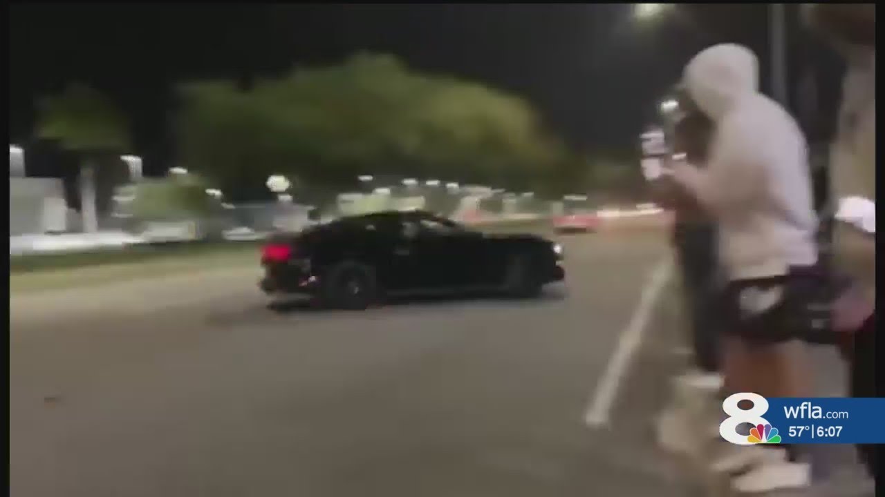 VIDEO: Mustang runs into crowd at Sarasota Lamborghini dealership - YouTube