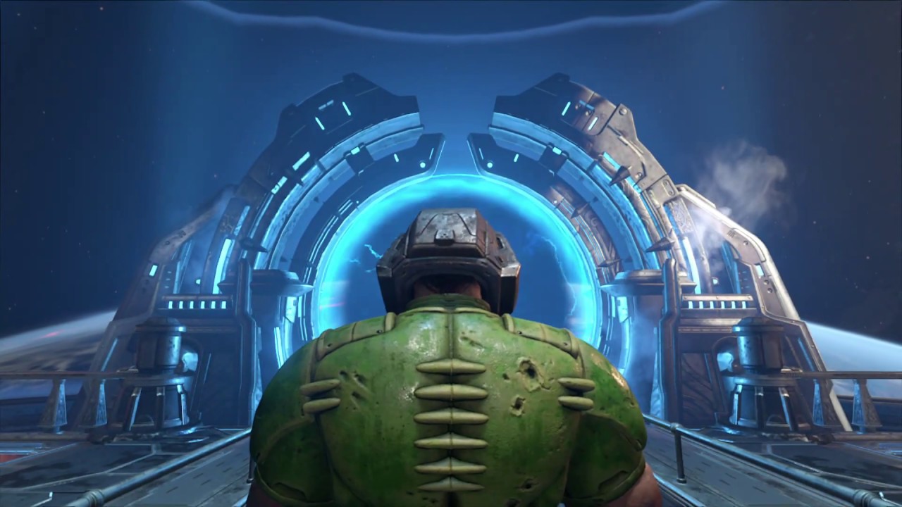 Doom Eternal Intro with Classic Doom Marine Skin - YouTube