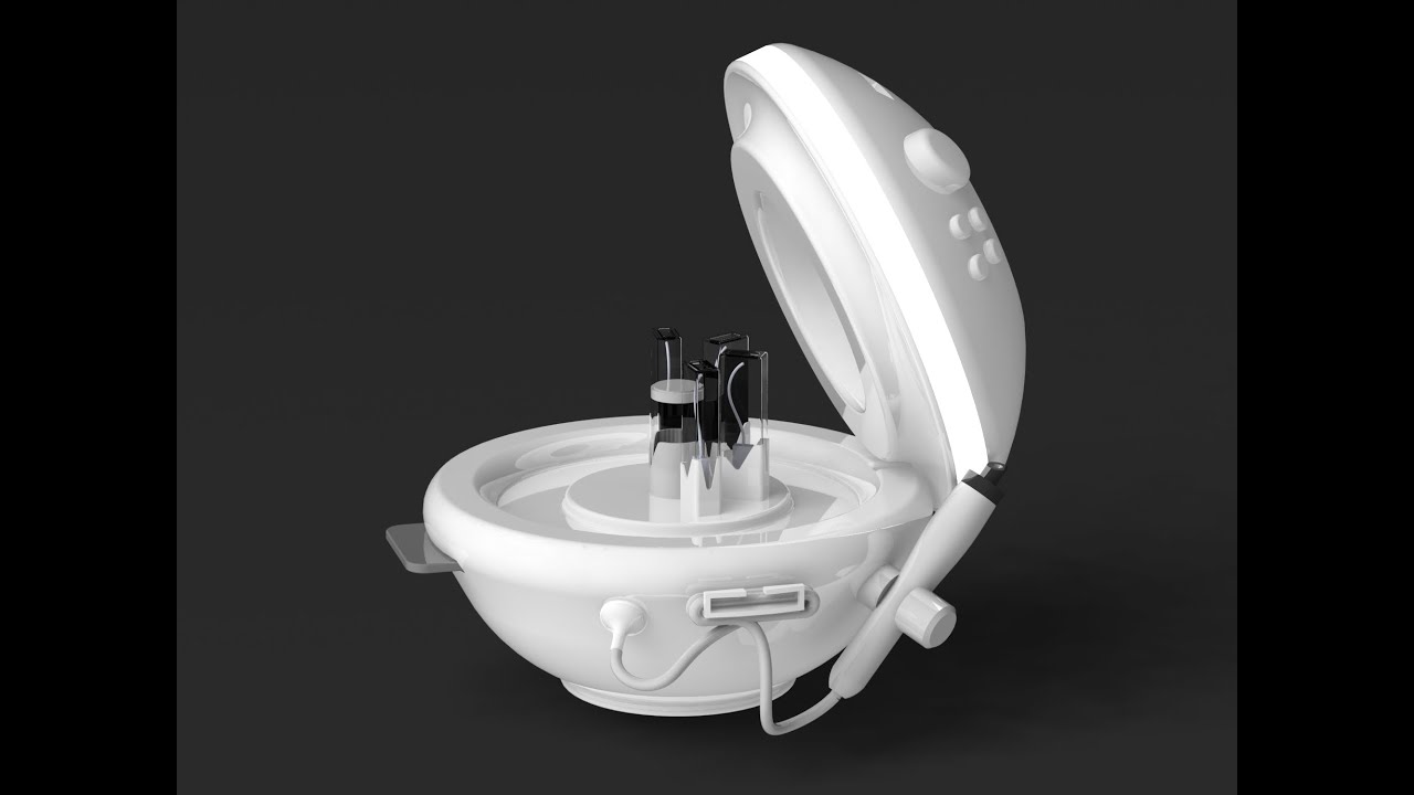 Coffee Machine: 3D Product Design and 4k Rendering using SolidWorks and ...