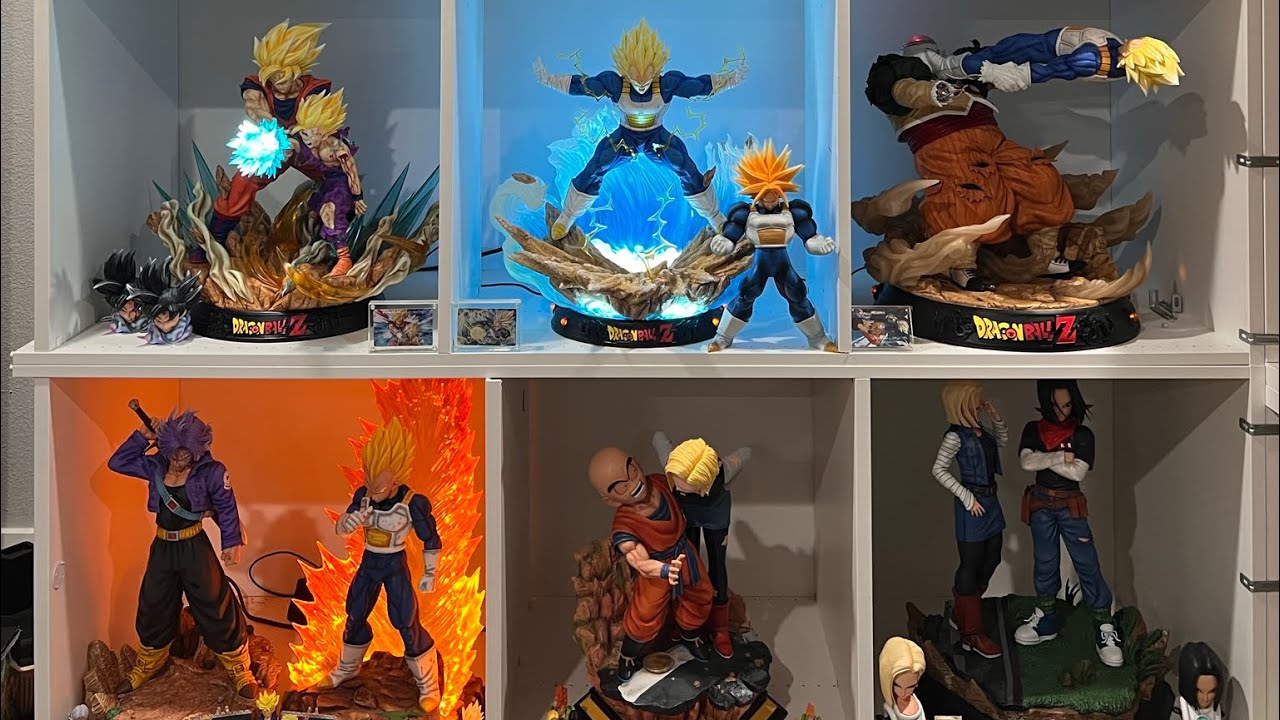 Dragon ball z resin statues collection android and cell saga 1/4&1/1 ...