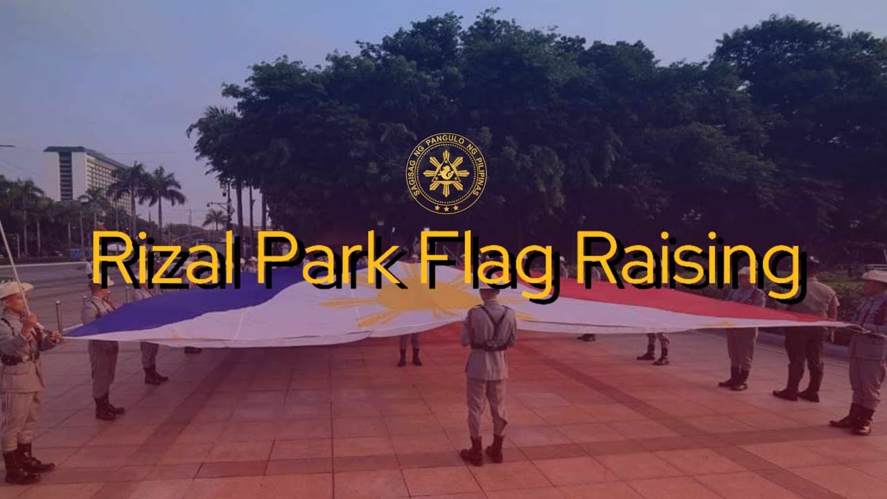 Philippine Flag raising at Rizal park. - YouTube