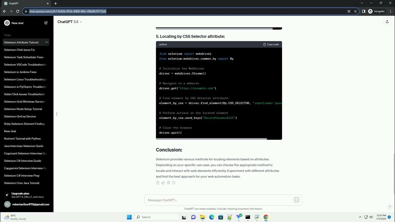 selenium element by attribute - YouTube
