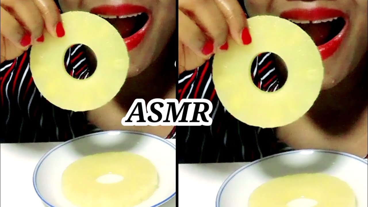 ASMR EATING COLD PINEAPPLE 🍍|mukbang video|@victoryspacetv - YouTube