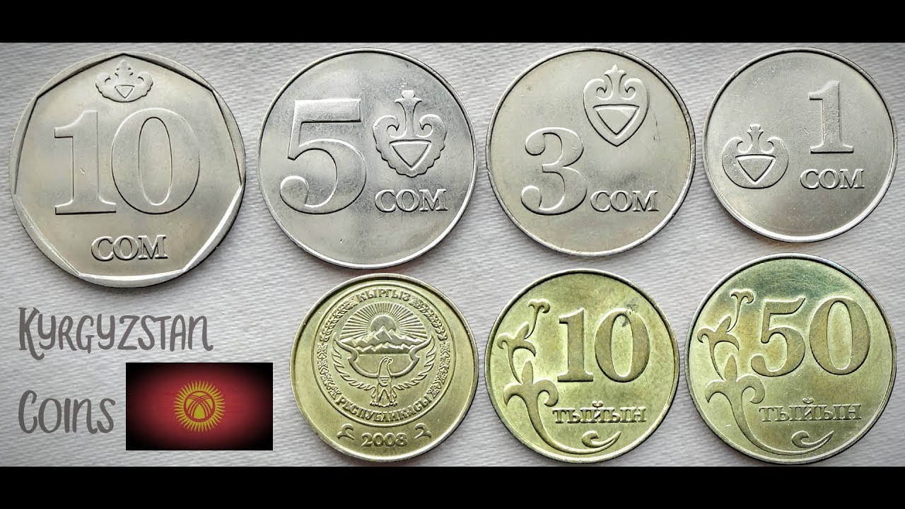 Kyrgyzstani Som Tyiyn Coins Collection Kyrgyzstan Central Asia kyrgyzstani-som-tyiyn-coins-collection-kyrgyzstan-central-asia