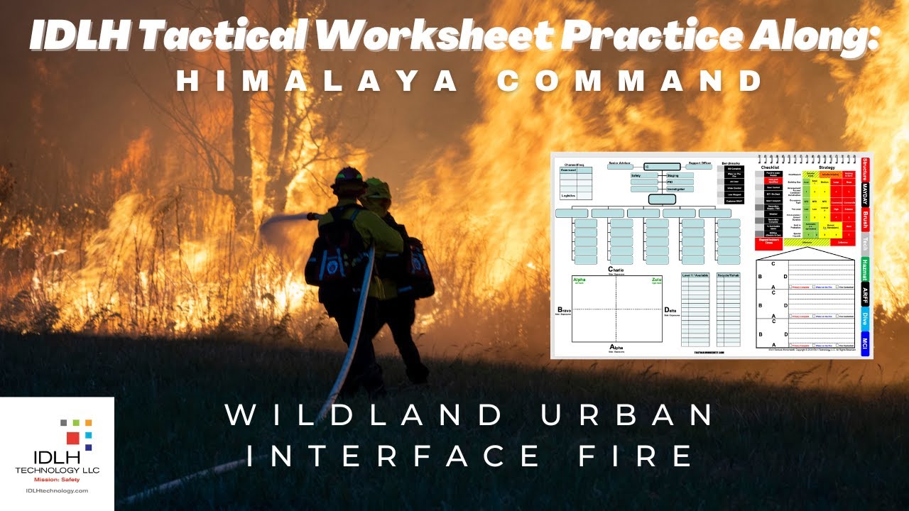 IDLH Tactical Worksheet® Command Board Practice Along With: Himalaya ...