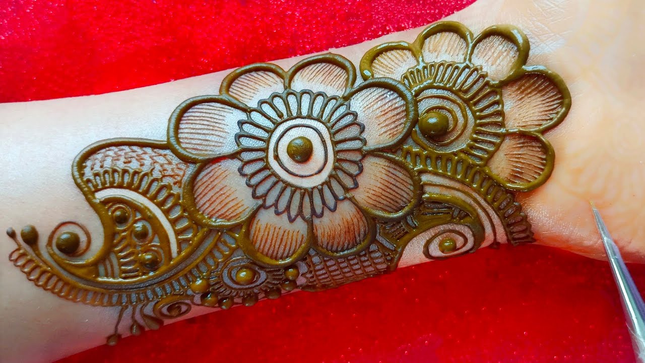 Holi special mehndi design | simple mehndi design | mehndi design ...
