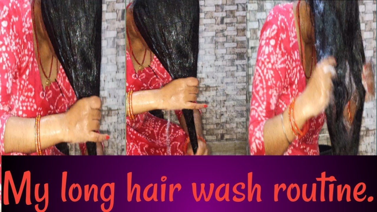 My long hair wash routine step by step | how to use shampoo on hair | # ...