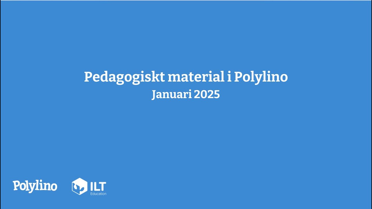 Presentation av det pedagogiska materialet i Polylino - YouTube