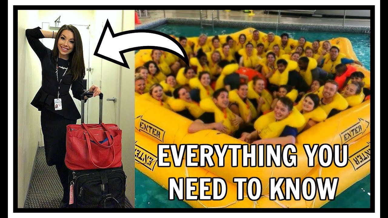 FLIGHT ATTENDANT TRAINING: Water Ditching & Emergency Drills - YouTube
