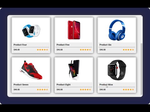Responsive Product Gallery Using CSS Flexbox | E-Commerce Product Card Hover Effects - YouTube