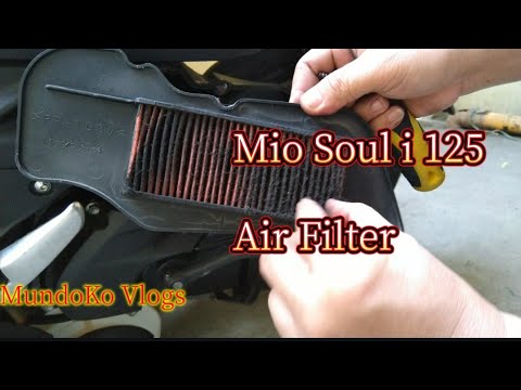 How to Replace Air filter mio soul i 125 - YouTube