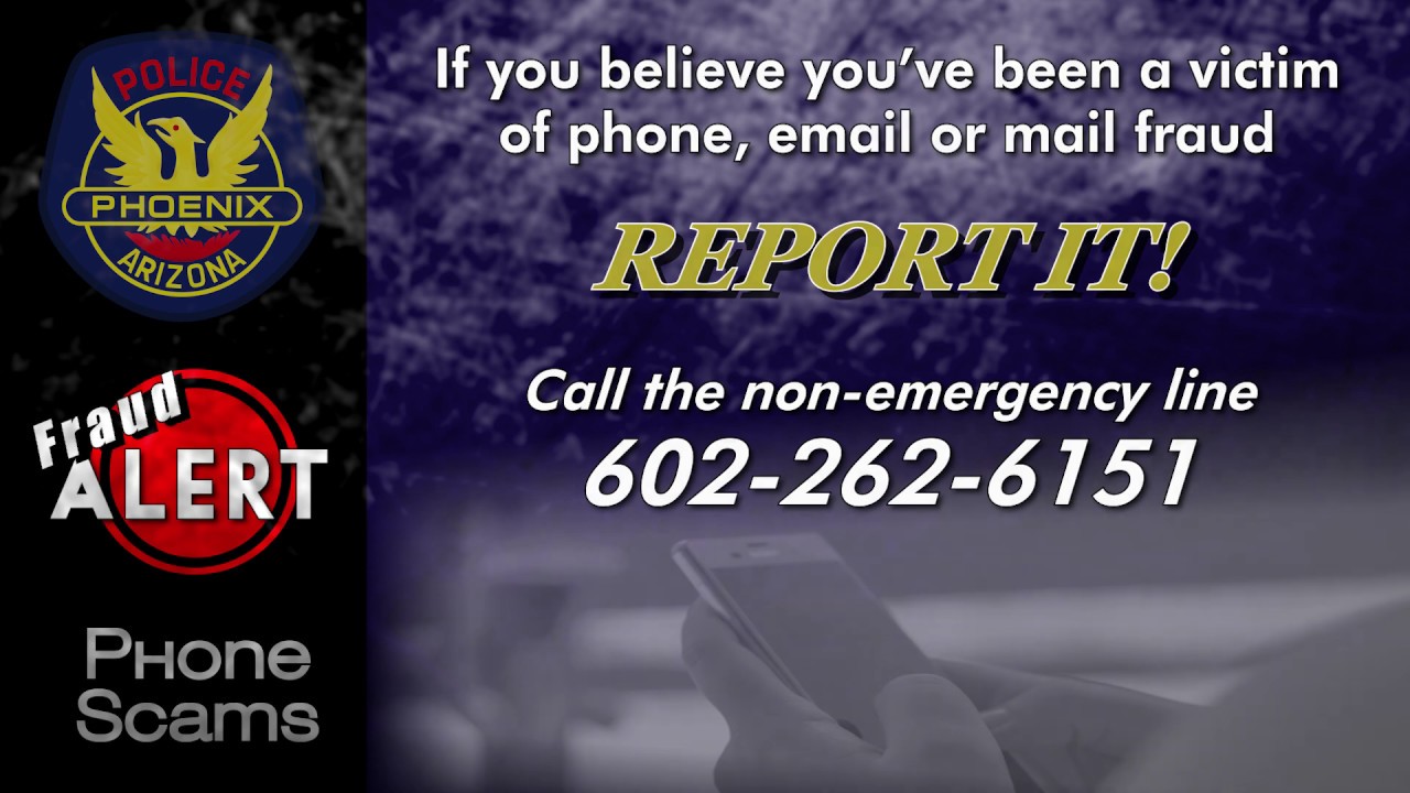 FRAUD Alert! Tips to avoid phone scams-Phoenix PD - YouTube