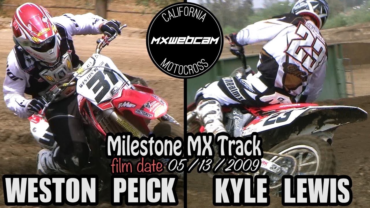 Weston Peick and Kyle Lewis Ride Milestone MX Track - YouTube