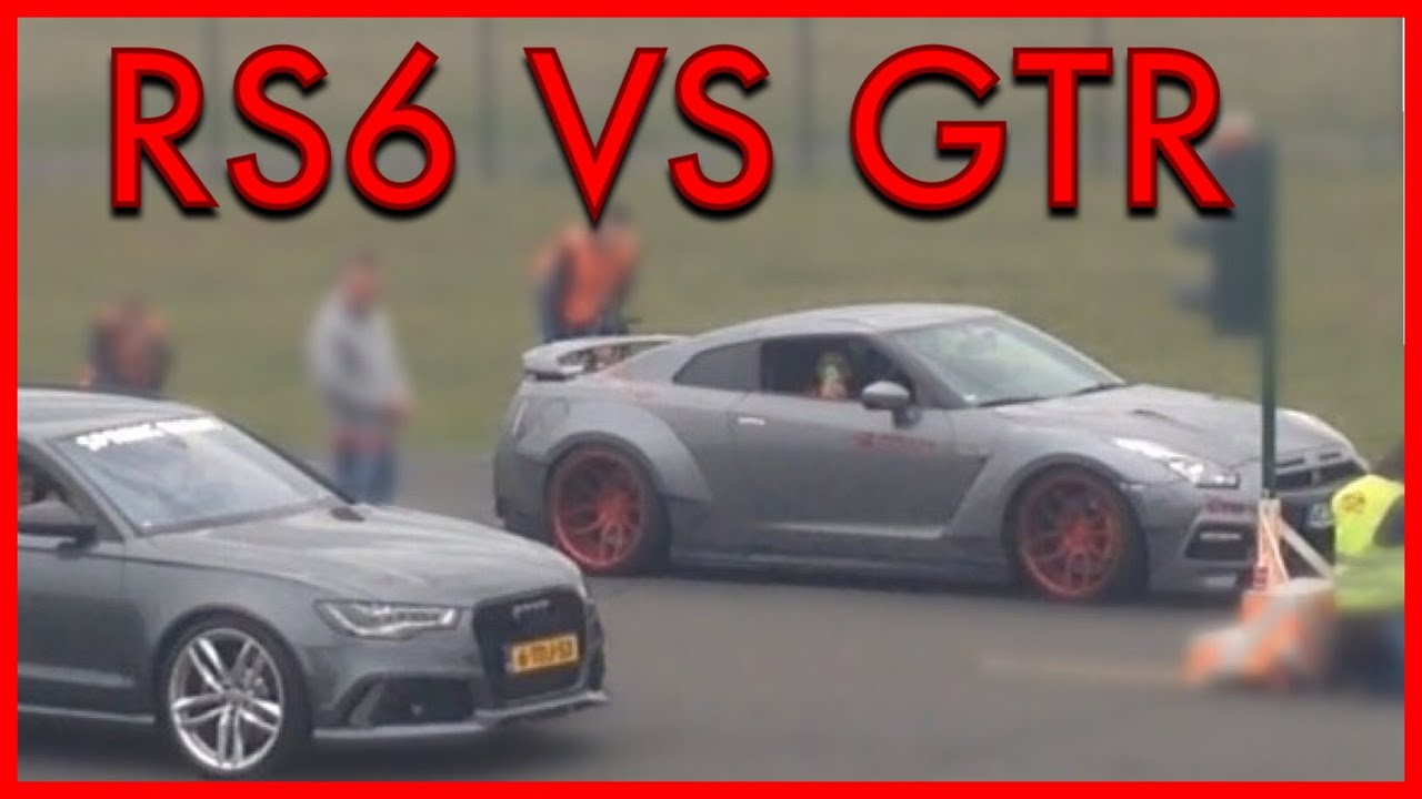 Drag Race: Audi RS6 VS Nissan GTR - YouTube