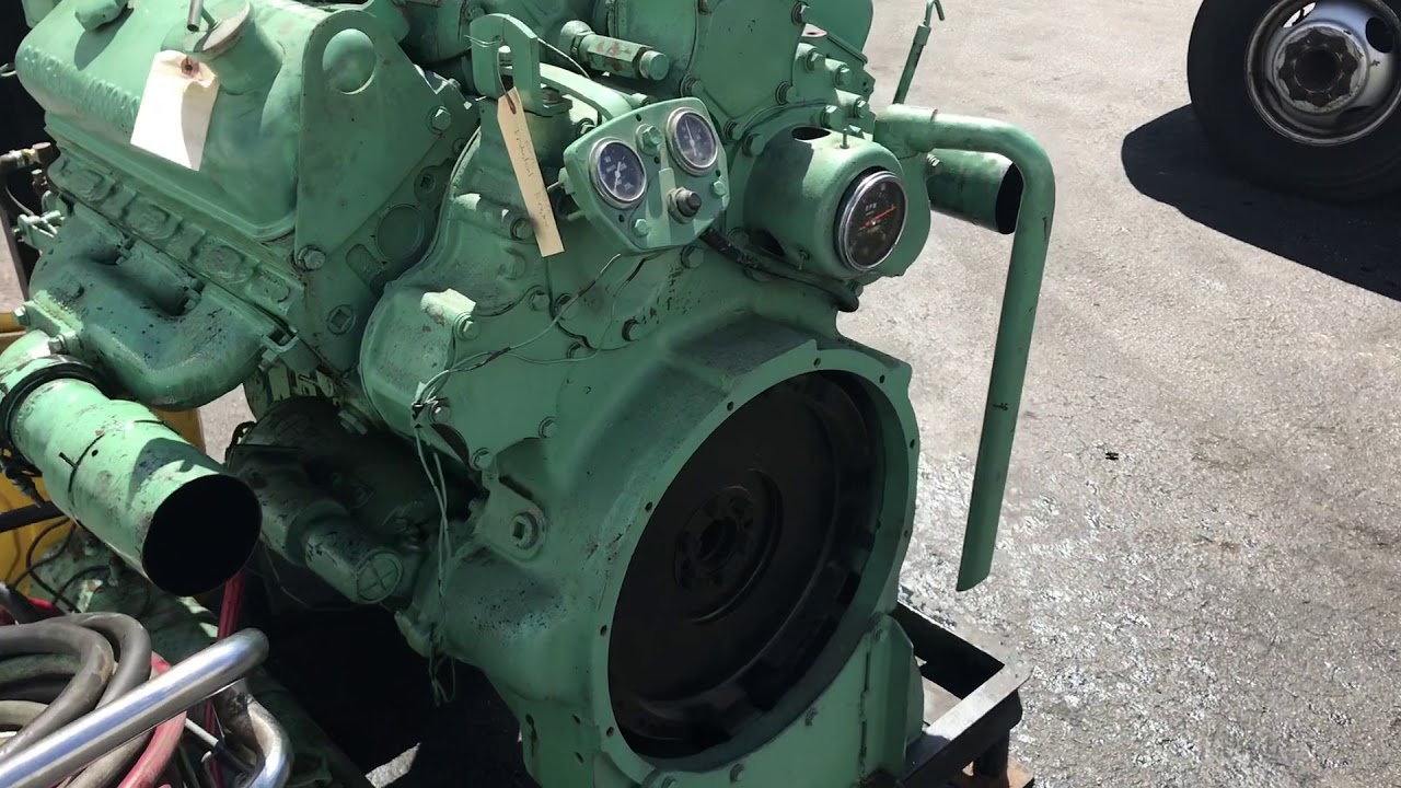 6V71 Industial Engine - YouTube