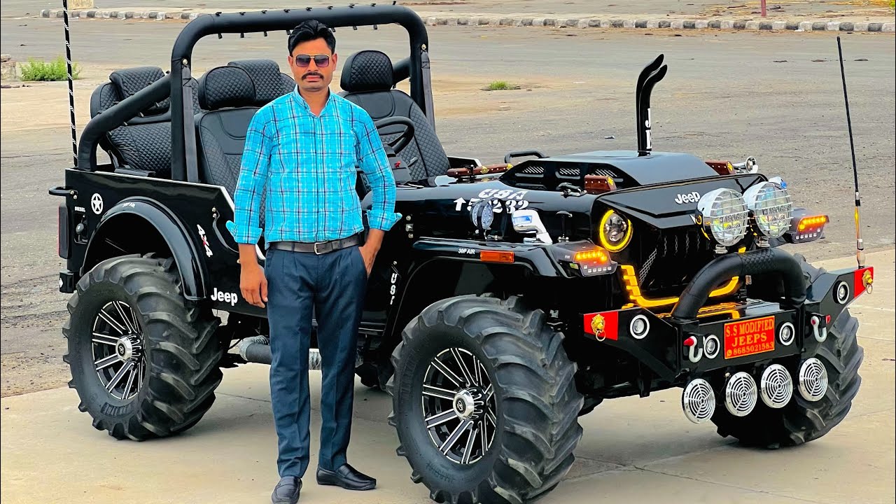 New Modified Jeep Ready Full Black Modified Jeep #jeep - YouTube
