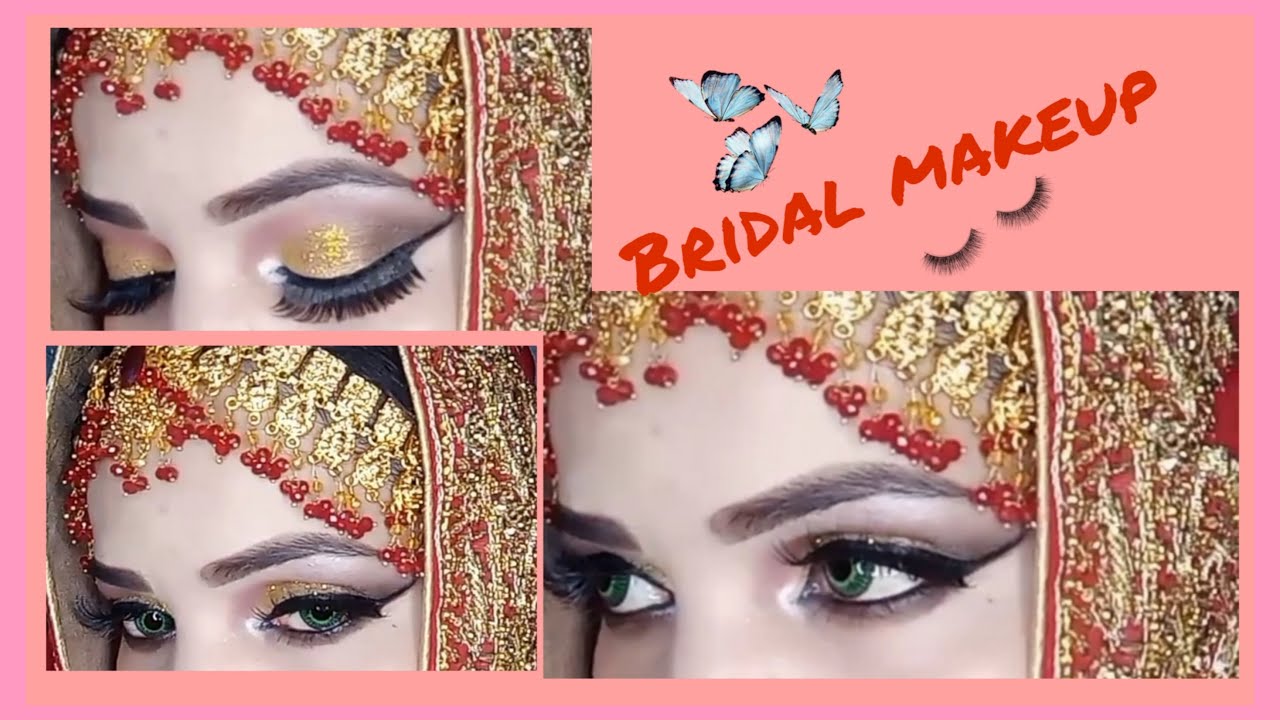 Bridal Eye Makeup Tutorial ||Glam Girl Sumaira|| Makeover - YouTube