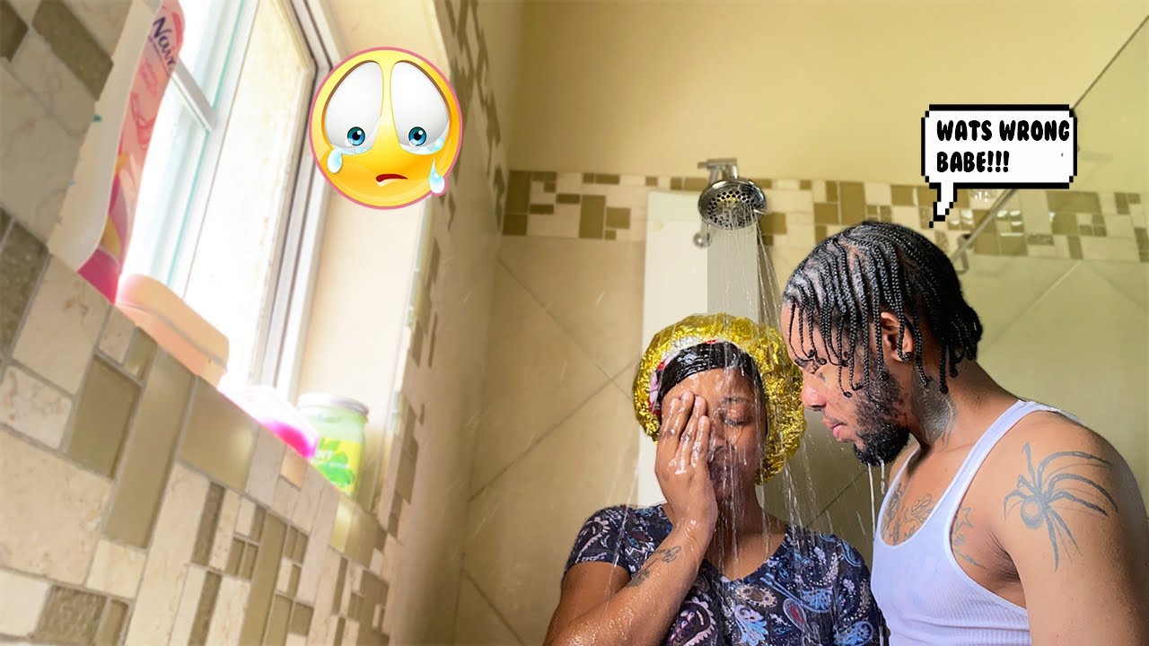 Crying In The Shower FULLY CLOTHED To See What My Bf Would Do - YouTube