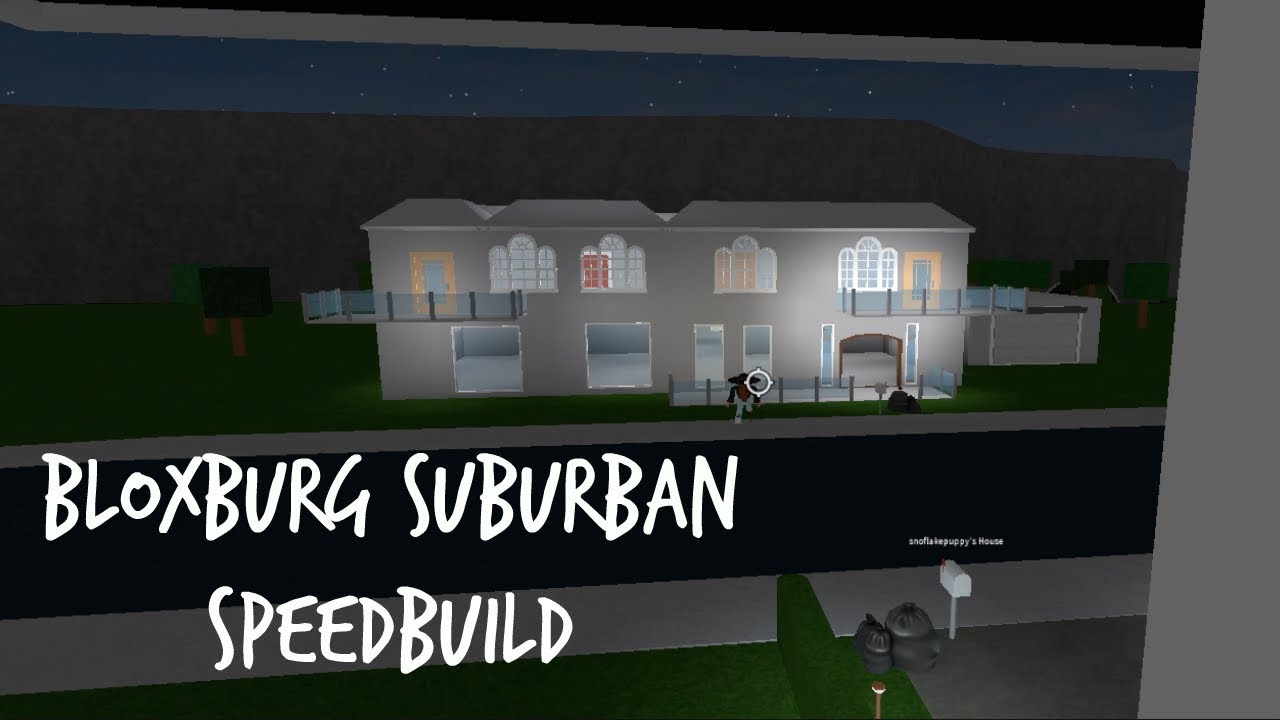Suburban house bloxburg speed build! (20K!) - YouTube