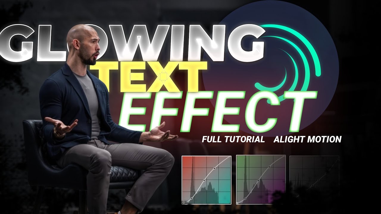 Glowing Text Effect How to create in Alight motion - YouTube
