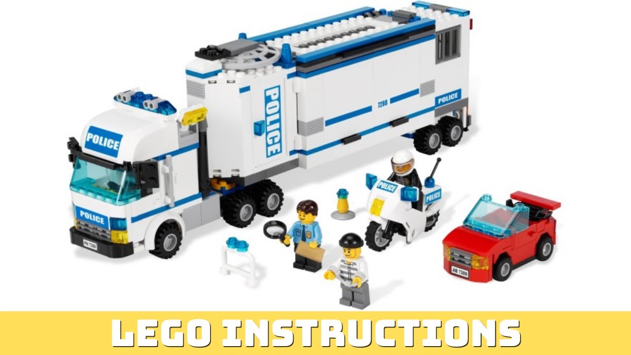 LEGO instructions | CITY | 7288 Mobile Police Unit - YouTube