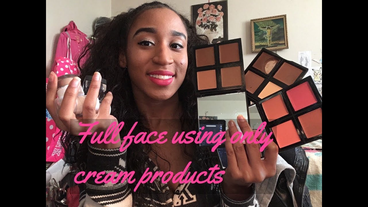 Full face using only cream products 🤤😍 - YouTube