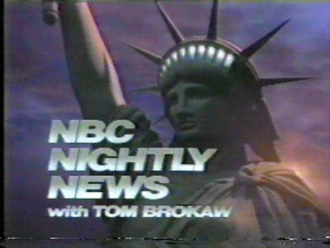 NBC Nightly News Tom Brokaw 1/21/1987 - YouTube