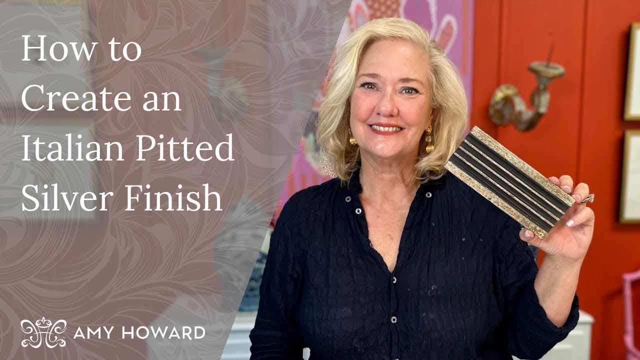 How to Create an Italian Pitted Silver Finish with Amy Howard - YouTube