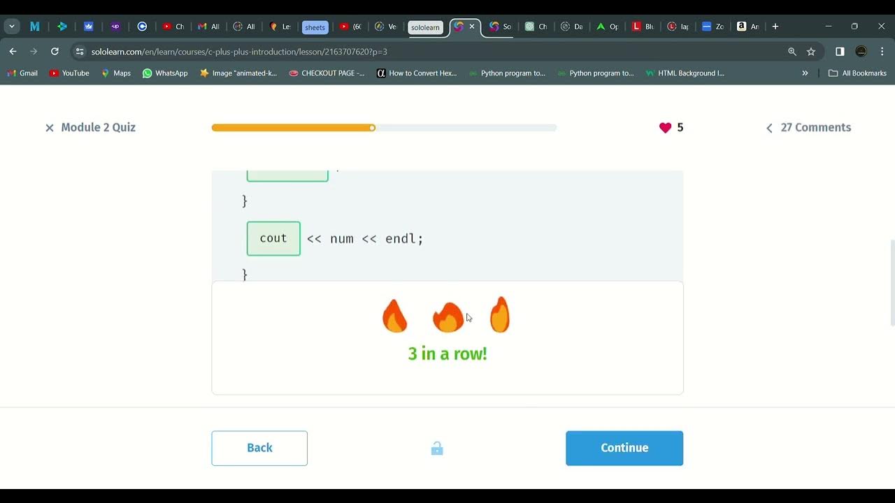 16 Module 2 Quiz | Introduction to C++ | Sololearn - YouTube