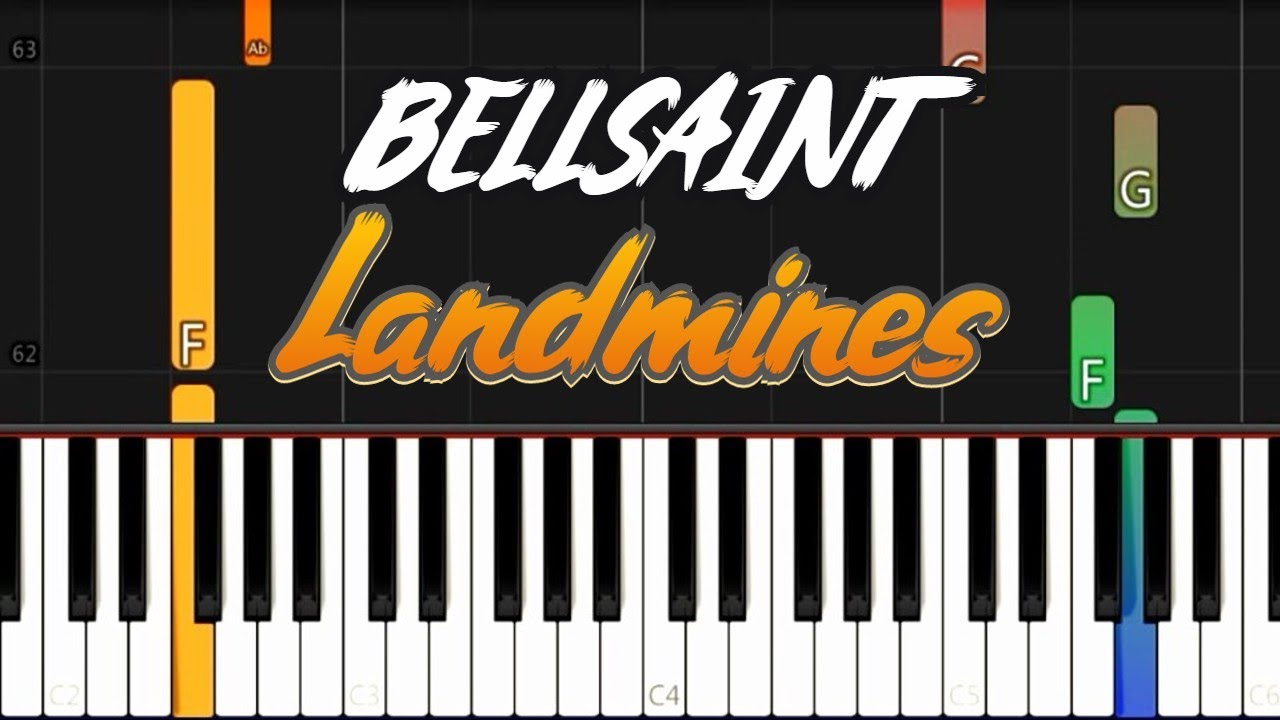 BELLSAINT - Landmines - Easy Piano Tutorial - YouTube