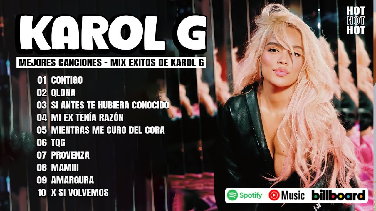 Karol G Grandes Éxitos Mix 2024 - Lo Más Popular de Karol G - Canciones de Karol G - YouTube