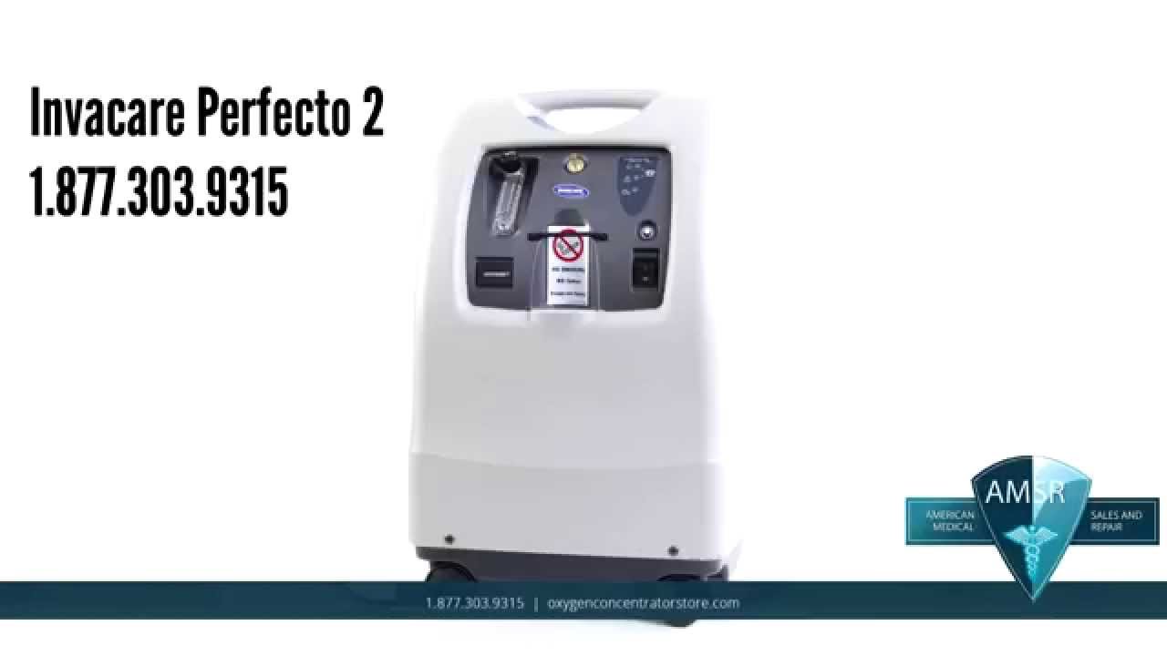 360 Degree View of the Invacare Perfecto 2 Stationary Concentrator ...