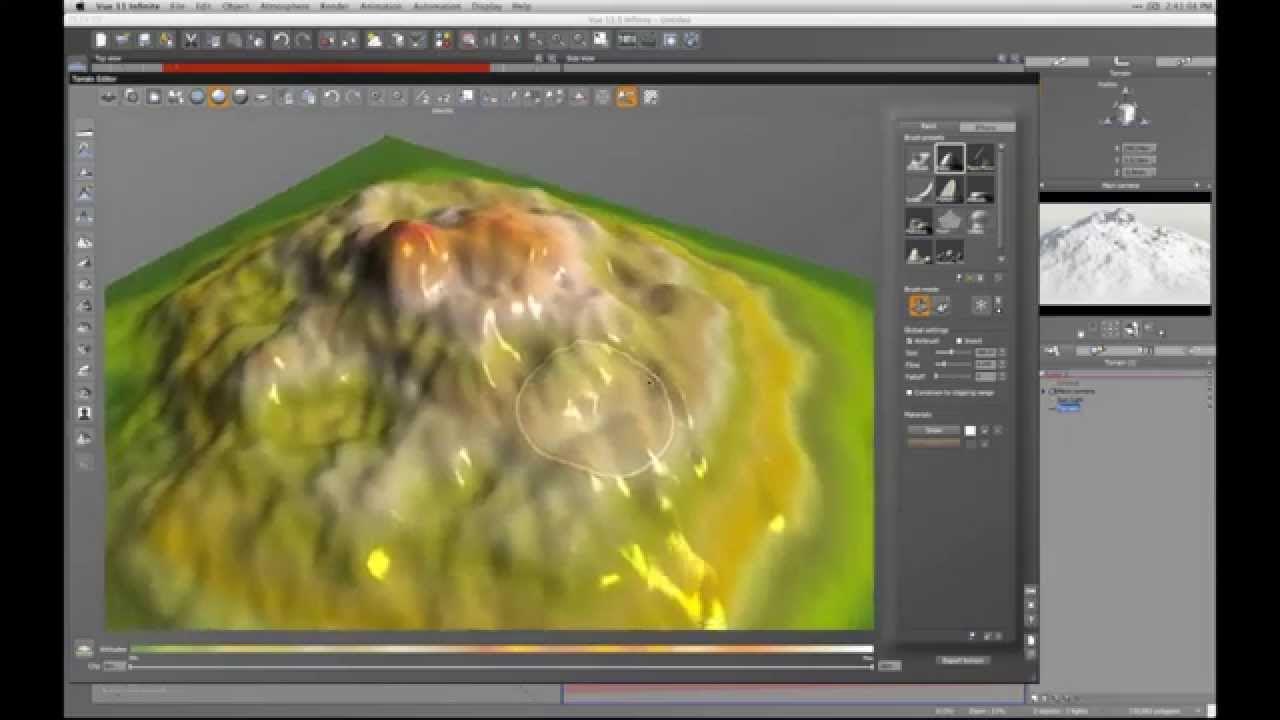3D rendering with Vue – Class 02 – Terrains - YouTube