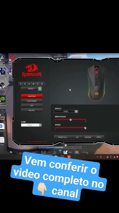 macro mouse redragon cobra 711 V2 #redragon #mouse #games #pc #dicas - YouTube