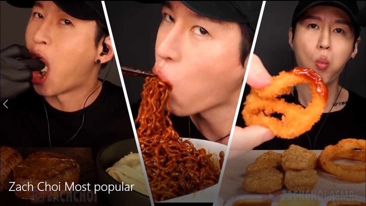 Zach Choi Most Viewed ASMR - Mukbang Eating Show - YouTube