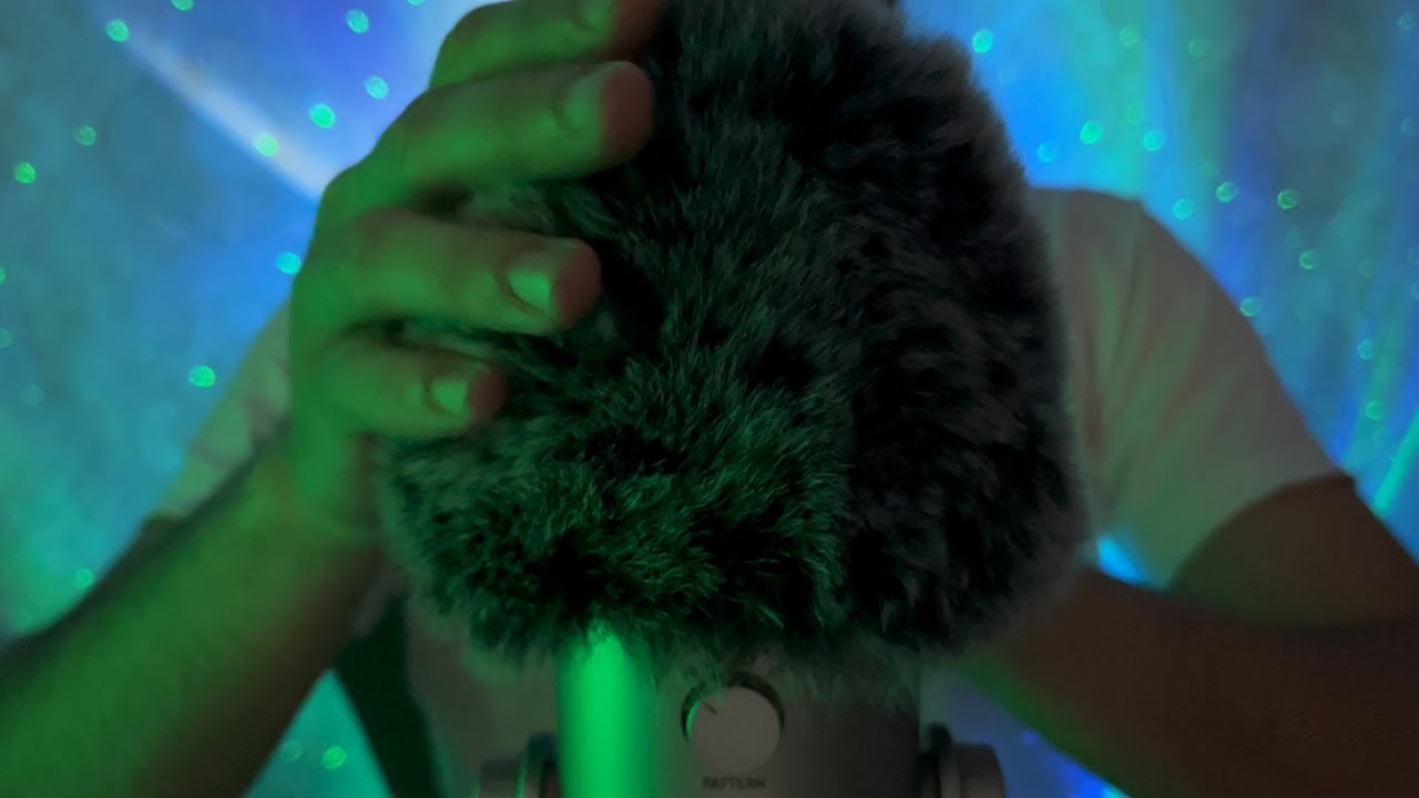 ASMR slow Fluffy Mic Scratching for sleep 1 HOUR (no talking, ocean) - YouTube