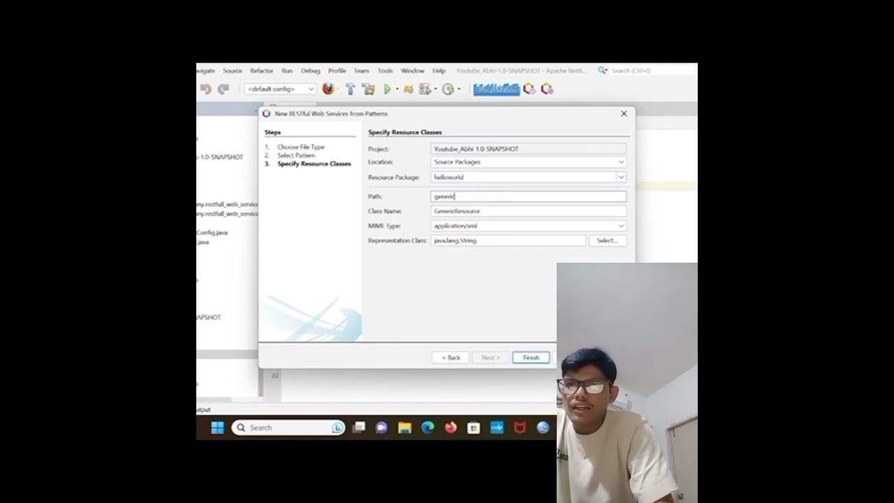 Restful webservice in Java through netbeans. - YouTube