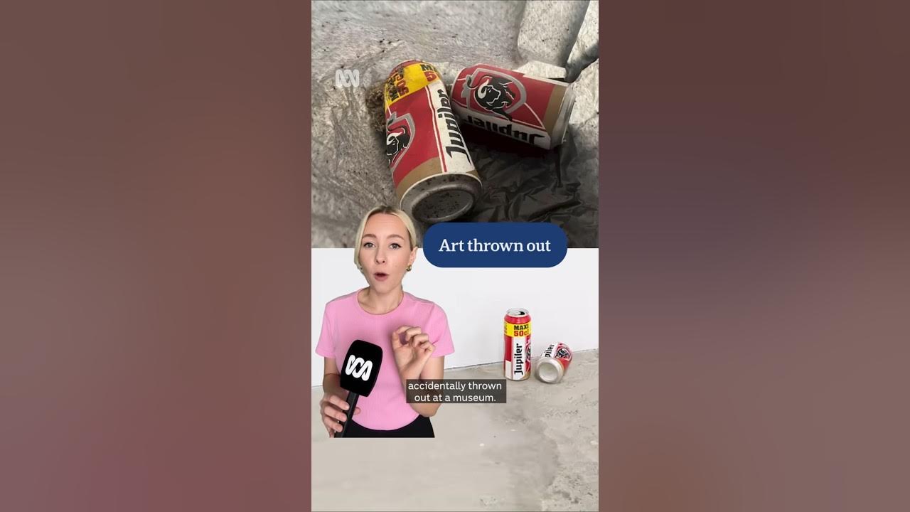 Beer artwork accidentally thrown out at museum | ABC News - YouTube