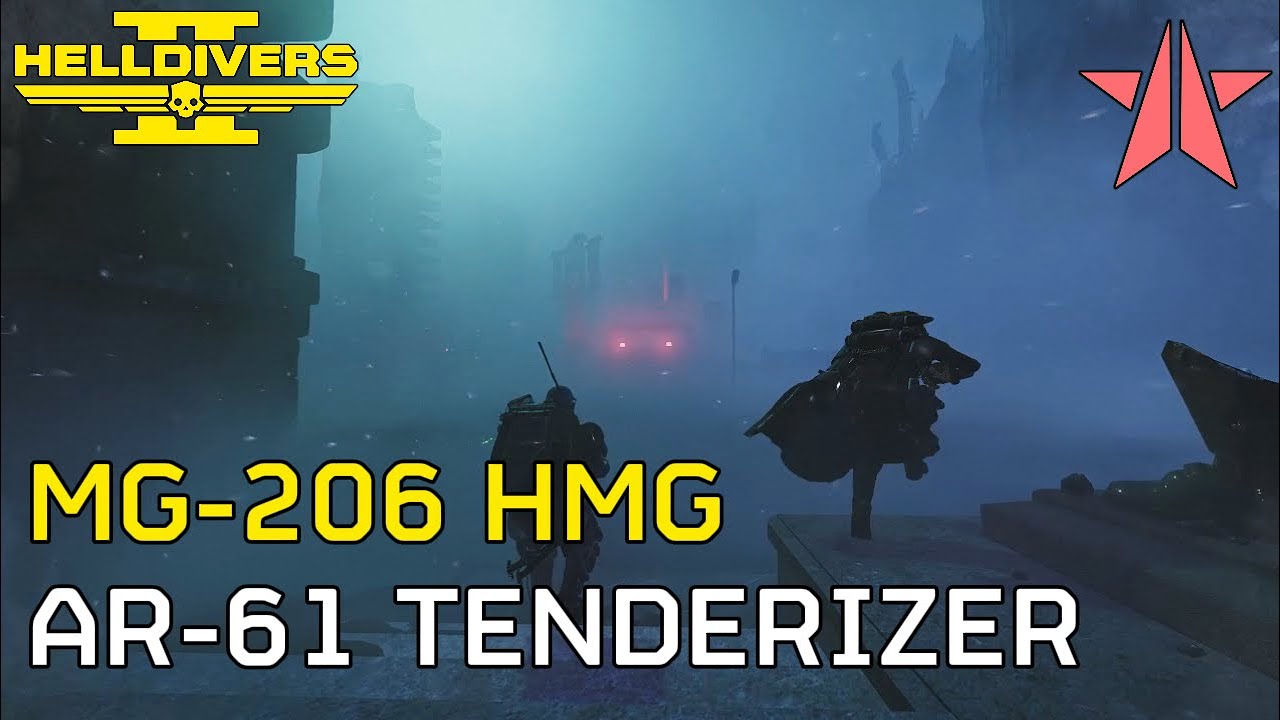 AR-61 Tenderizer & MG-206 HMG Gameplay | HELLDIVERS 2 (SUPER HELLDIVE ...