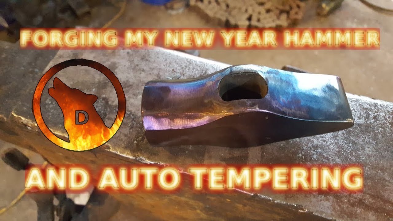 Forging My New Year Hammer and Bonus Auto Tempering Demo - YouTube