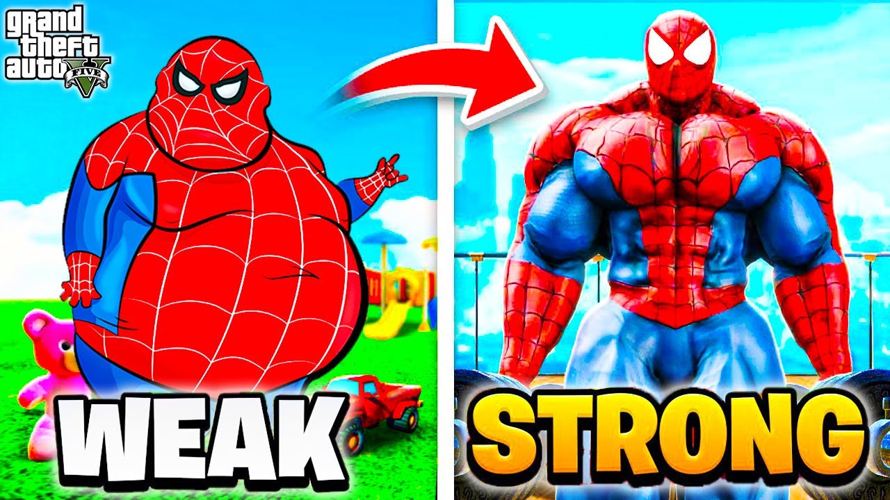 GTA 5: Upgrading Weakest To STRONGEST Spiderman In GTA V ! ( GTA 5 mods ...