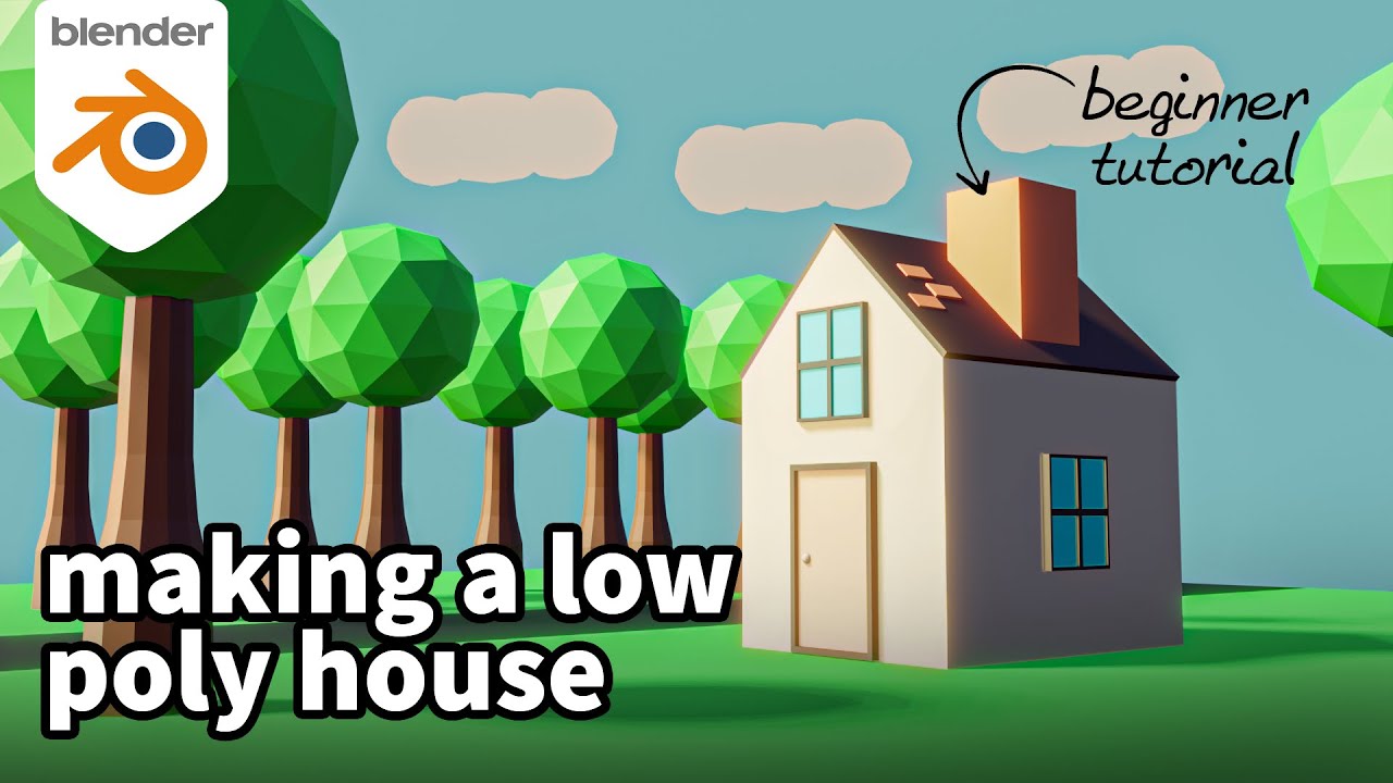 Making a Low poly house in Blender I Blender 3.6 - YouTube