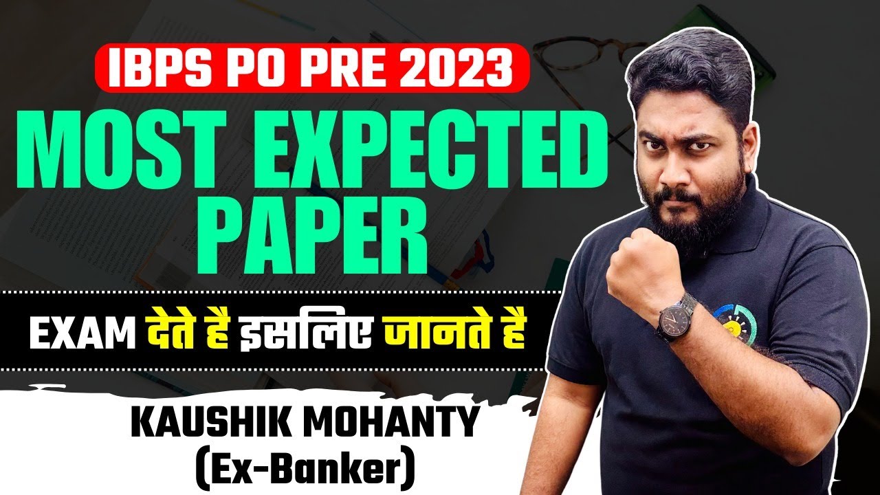 IBPS PO 2023 Most Expected Paper || Real Exam Level Mock Test || Career ...