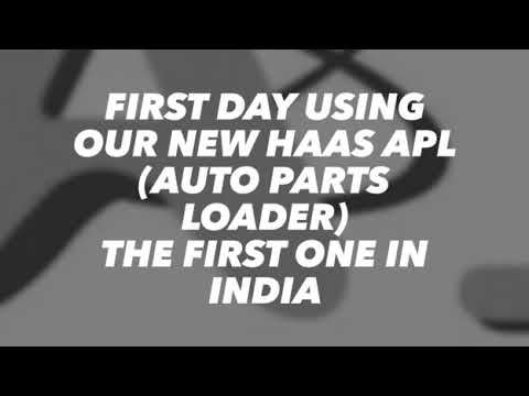Haas Auto part loader (APL) installed and first run. 👏 - YouTube