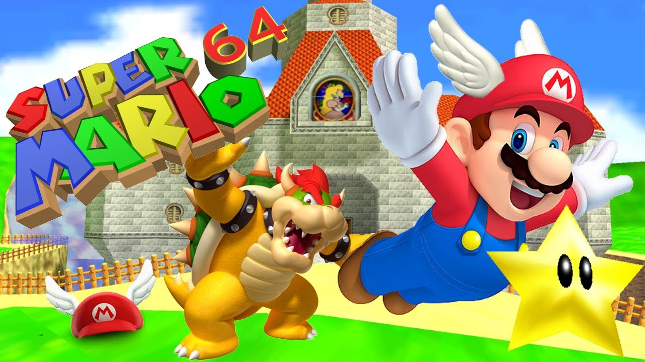 Let's Play: Super Mario 64 -12- Blue Stars for Tiny Huge Island - YouTube