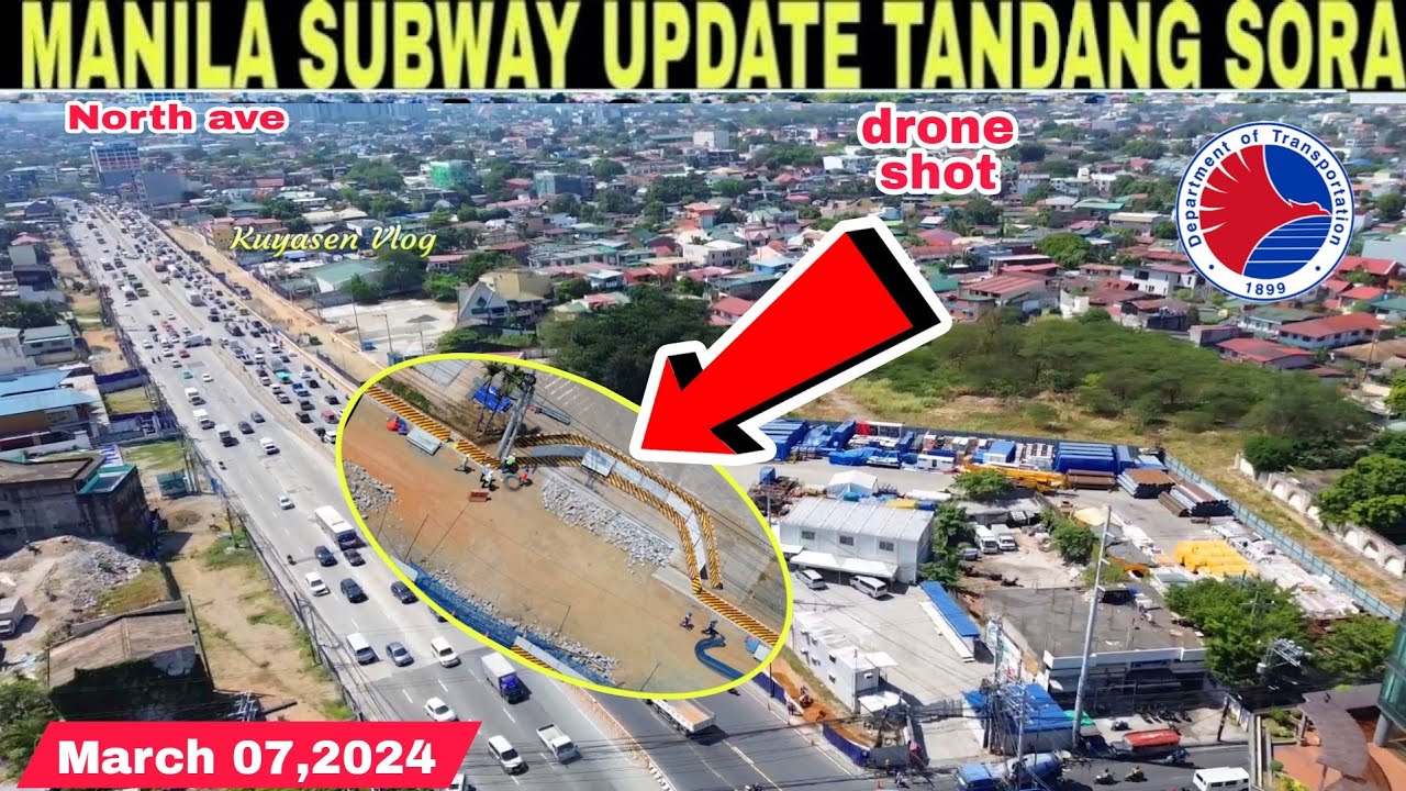 METRO MANILA SUBWAY UPDATE TANDANG SORA STATION|March 07|build better more|build3x - YouTube