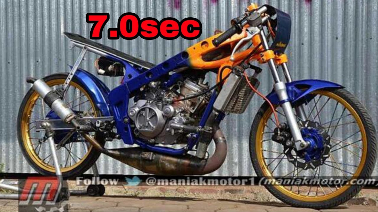 Drag Bike Kawasaki KRR ZX150 (7.0sec) 201 meter - YouTube