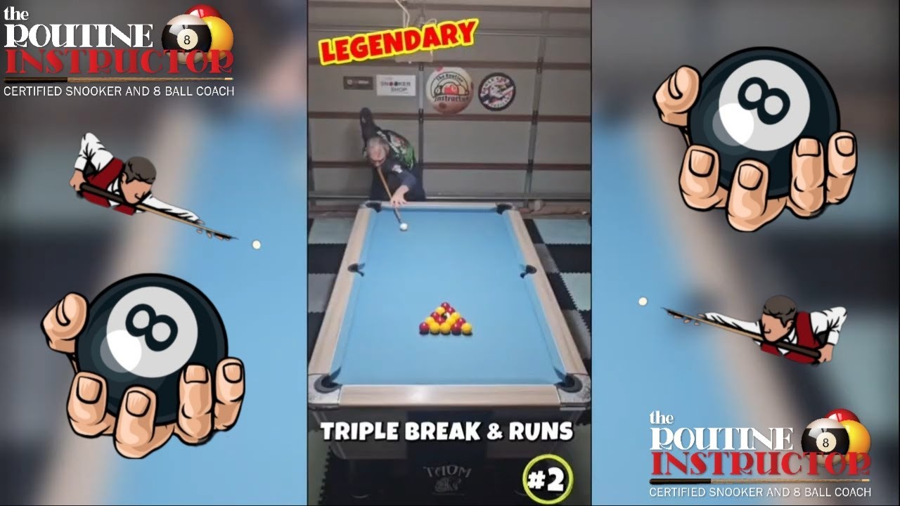 INSANE TRIPLE Break and Run – 8 Ball Pool Trick Shots POV 🎱🔥 - YouTube